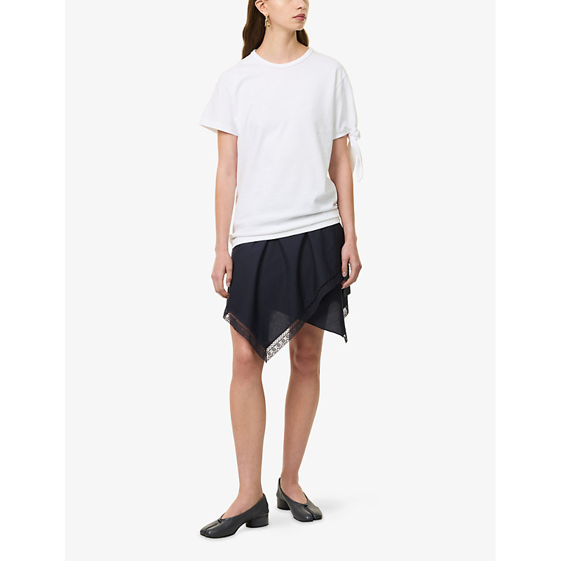 JW ANDERSON JW Anderson Handkerchief Lace-Trim Cotton Mini Skirt